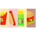 22PCS Kids Play Fast Food Toy Set DIY Removable Hamburger Toy Set Food ...