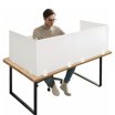 Blue Premium Corrugated Plastic Study Carrels - Pack Of 24 - Walmart.com
