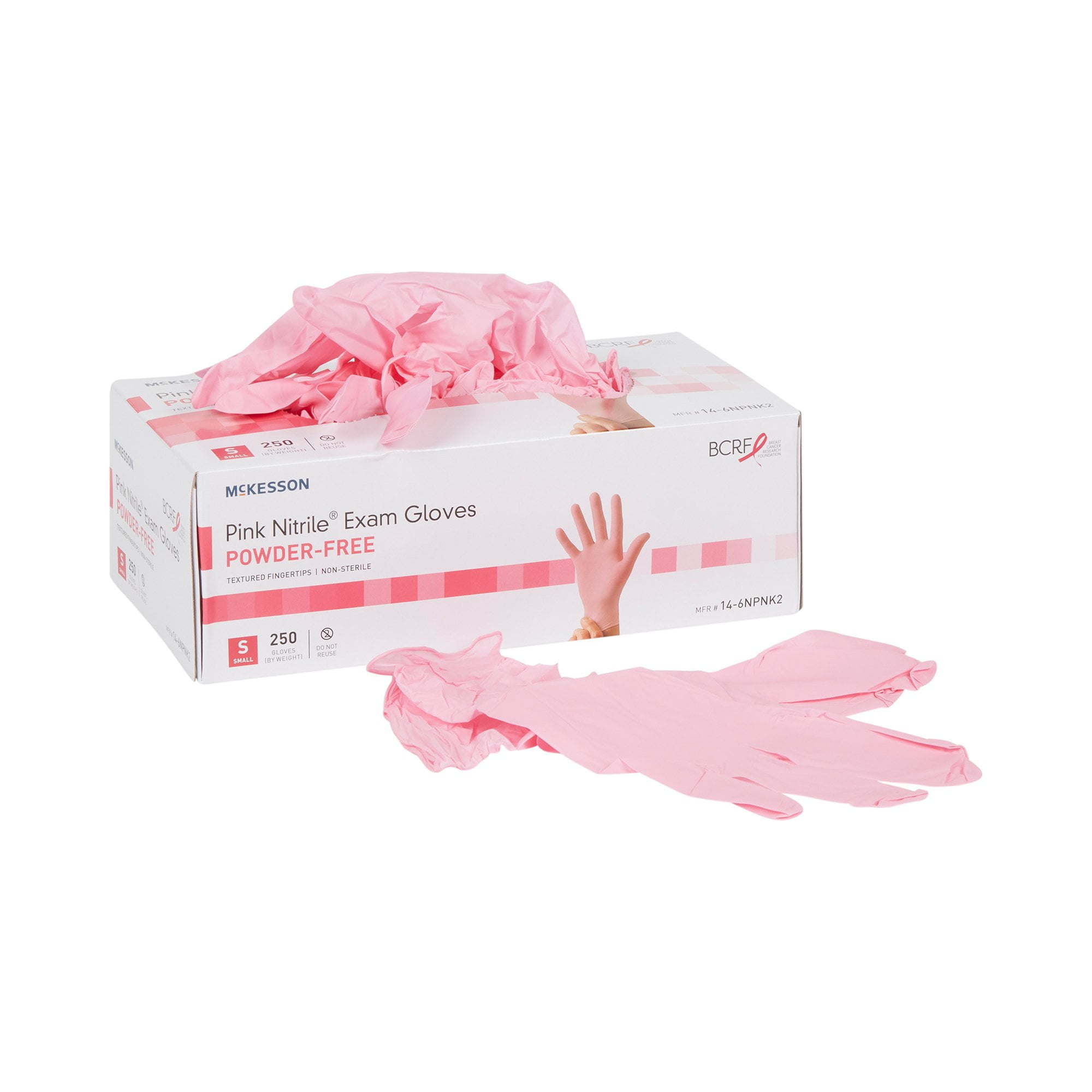 McKesson Pink Nitrile Disposable Nitrile Exam Glove Standard Cuff ...