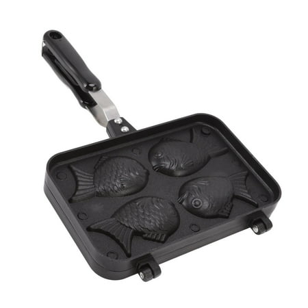 Taiyaki Fish Shape Cake Maker Non Stick Taiyaki Double Baking Pan ...
