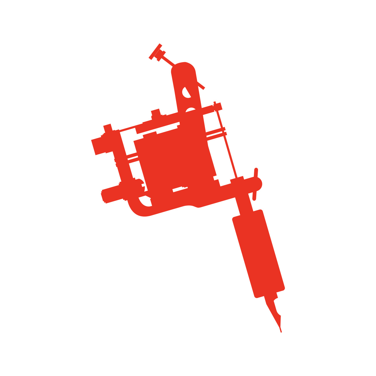 Tattoo Machine Sticker Decal Die Cut - Self Adhesive Vinyl ...