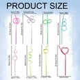 1PC Reusable Plastic Loop Curly Drinking Straws Party Decor Accessory ...