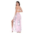 BZSMCE Rabbit and Heart Maxi Cover-Up Skirt, Lightweight Quick-Dry ...