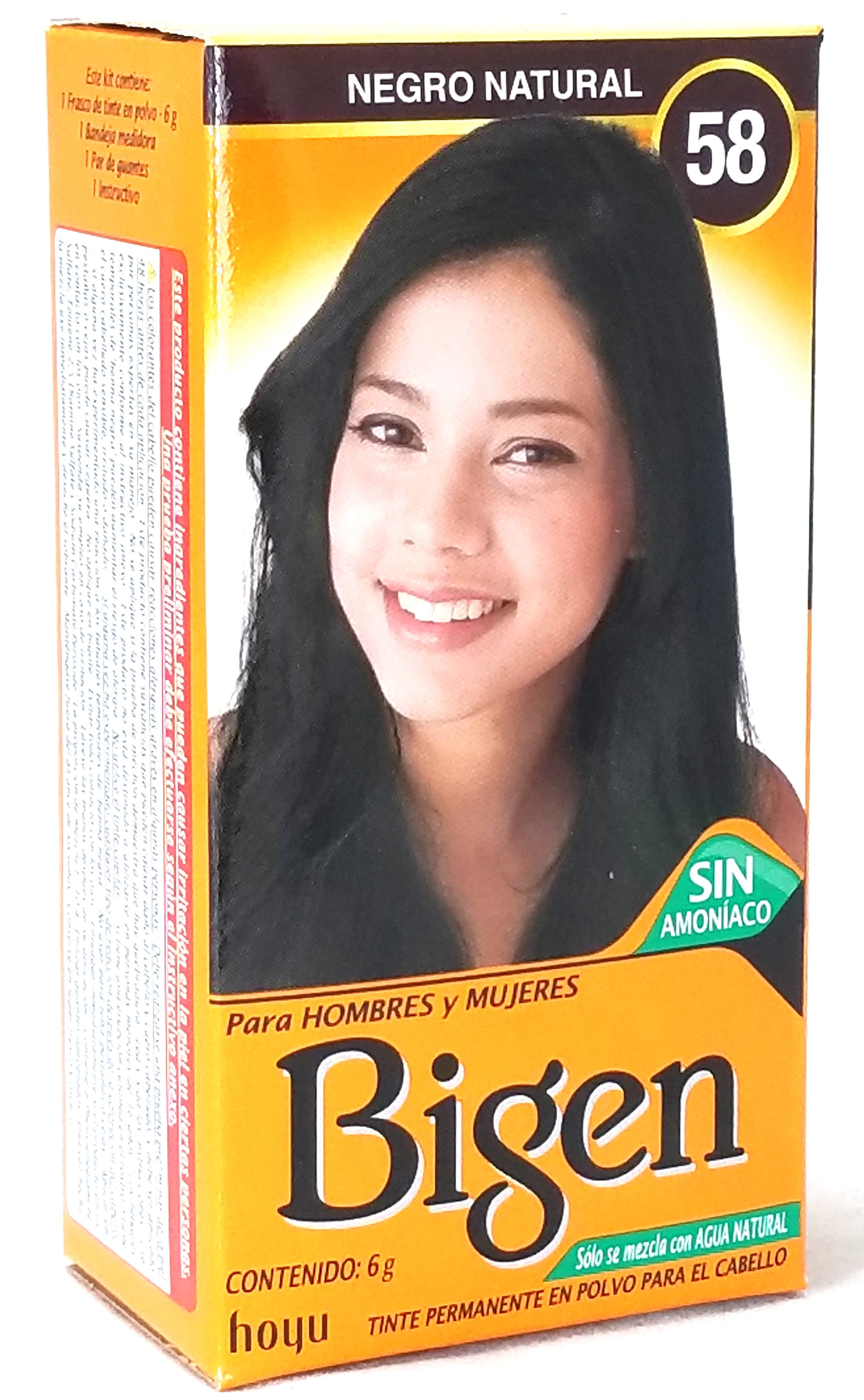 Tinte Bigen Negro Natural No 58 Bigen Bigen Tinte en Polvo | Bodega ...