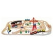 Melissa & Doug Deluxe Wooden Railway Train Set (130+ pcs) - Walmart.com