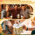 30 Pcs Plastic Beer Mug with Handles 16 oz Acrylic Beer Stein Bulk ...