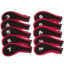 Youersen Golf Club Iron Head Covers Set, 10pcs Neoprene Zipper Iron ...
