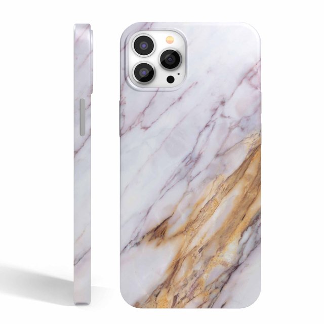 Tobelint Metallic Colored Marble Texture Case for iPhone 13 Pro Max ...