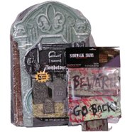 Amscan Cemetery Scene Setter Supplies, 32 Pieces, Include 2 Creepy ...