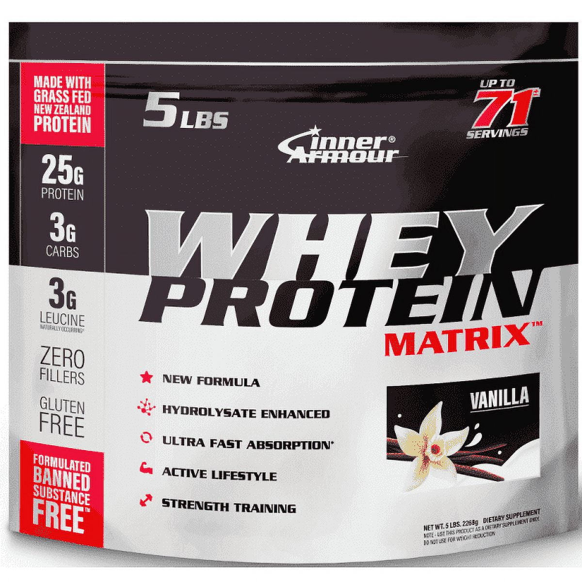 PROTEINA SUERO DE LECHE 2.2KG INNER ARMOUR WHEY PROTEIN INNER ARMOUR ...