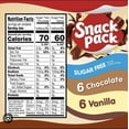 Snack Pack Sugar-Free Puddings - Chocolate & Vanilla Flavor, Family Pack, 12 Count - Walmart.com