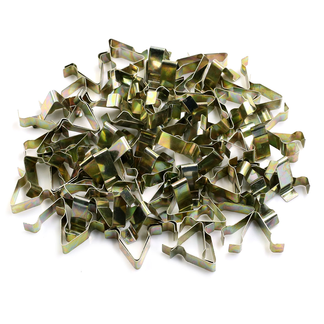 100pcs Bronze Tone Metal Retainer Fastener Rivets Clips for Car Console ...