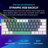 Machenike K500-B61W 60% Wireless Mechanical Gaming Keyboard, 61 Keys ...