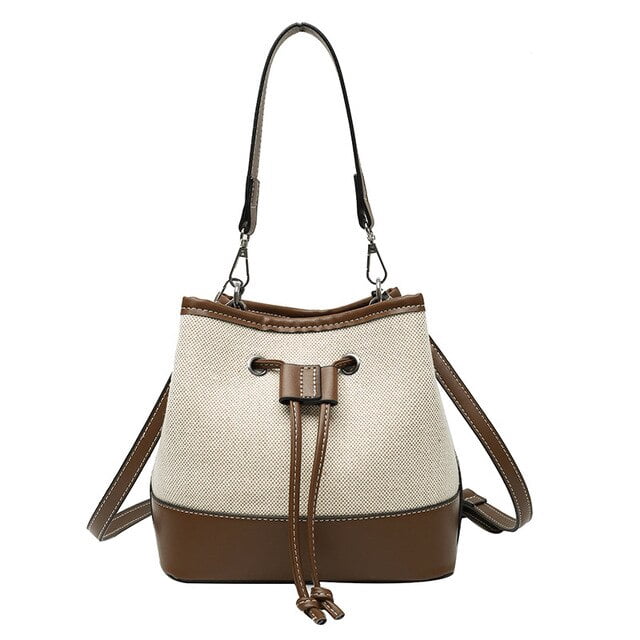 CoCopeaunts New small woman bag women spring Splicing bucket bag trendy ...