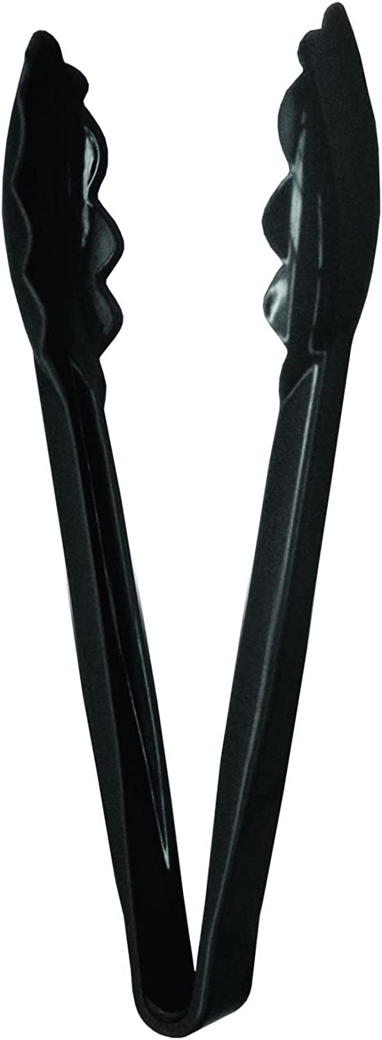 TrueCraftware - 6-Inch Scallop Grip Tong, Polycarbonate, Black Color ...