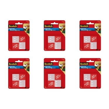 3M Scotch Reusable Mounting Tabs, .5" x .5", 72/Pkg. - Walmart.com