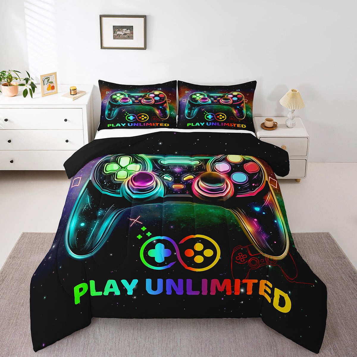 Click here for Yst Boys Gamer Bedding Twin Comforter Set down Com... prices