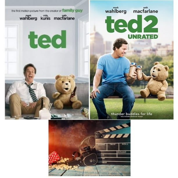 Mark Wahlberg Double Feature Ted & Ted 2 (Unrated) 2 DVD Set with Bonus ...