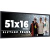 50x20 Frame Black Solid Wood Picture Frame | 0.75 Inch Moulding Width ...