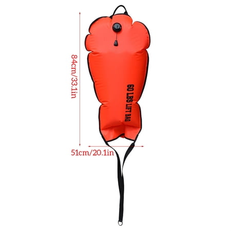 Dive Lift Bag Inflatable Decompression with Head Pumping Buoy Float ...