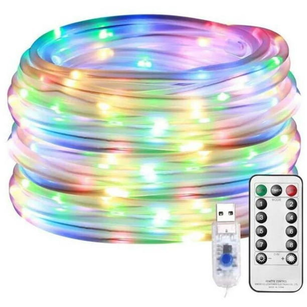 1 Pack LED Outdoor String Lights, Multicolor Indoor with Remote Control ...