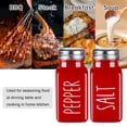 2 Pack Salt and Pepper Shakers Set, Glass Salt Shaker with Stainless ...