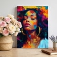 African American Canvas Wall Art for Living Room, Colorful Abstract ...