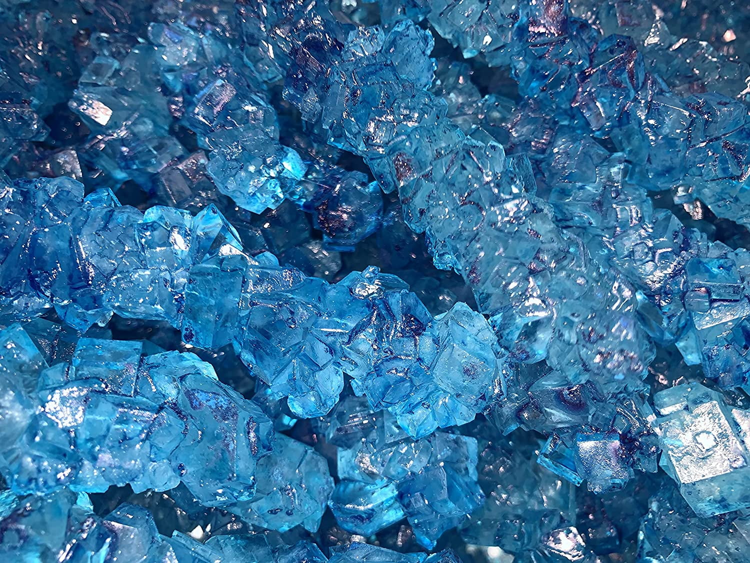 Old Fashioned Rock Candy Crystals on Strings, 1 Pound (Blue Raspberry ...