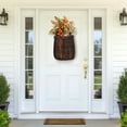 Natural Handwoven Willow Hanging Basket – Rustic Wall or Door Decor and ...