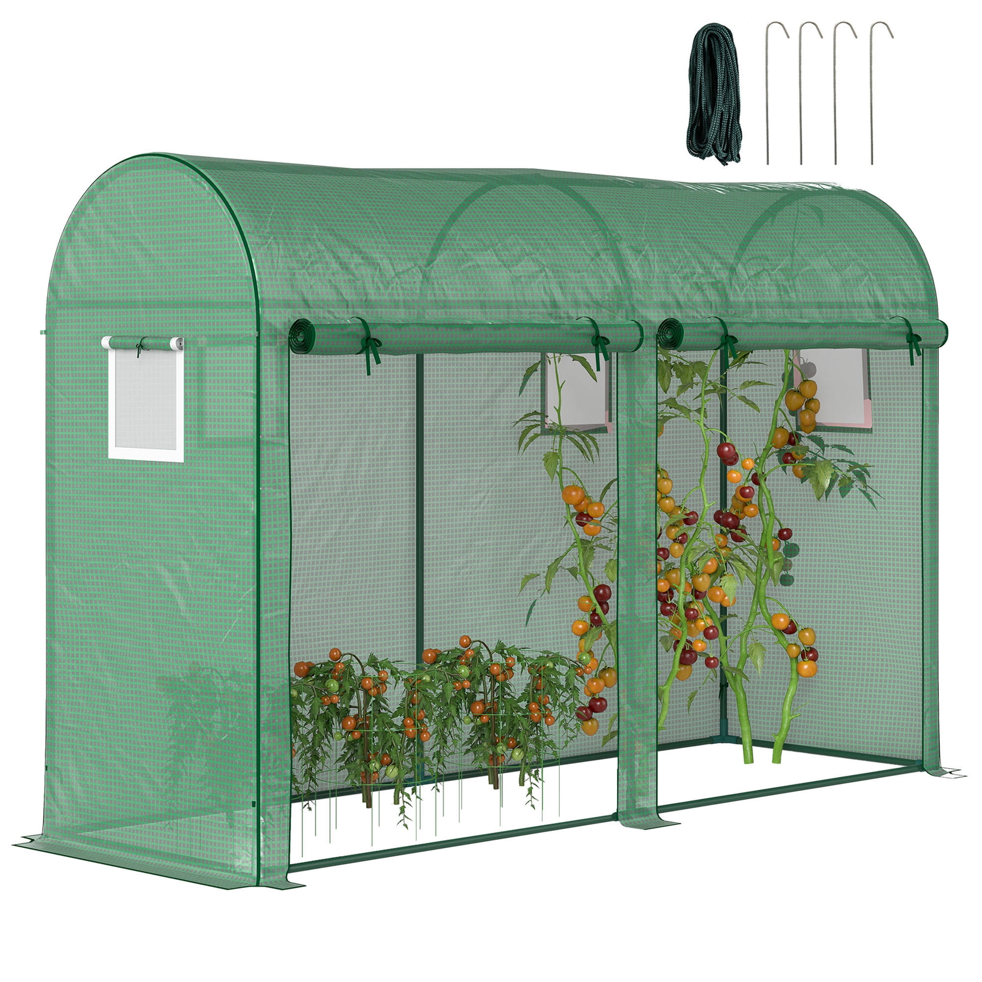 Click here for Outsunny 9.8x3.3x6.6 Outdoor Garden Greenhouse W/... prices