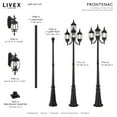 Livex Lighting - Outdoor Cast Aluminum Post - 10.25 Inches wide by 74 ...