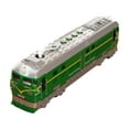 HEROOY Upgraded Nostalgic Steam Train Model - High-Speed Green Leather ...