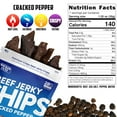 Wicked Cutz Beef Jerky Crispy Chips, Cracked Pepper Flavor, 28g Protein ...