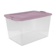 Sterilite Large Storage Bin, 66 Quart Clear Plastic Storage Container ...