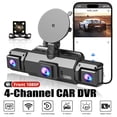 2026 4-Channel 4K UHD Dash Cam, Full View Front Rear Inside Camera, IR ...