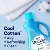 Downy Liquid Fabric Softener, Cool Cotton Scent, 77 fl oz, 105 Loads ...