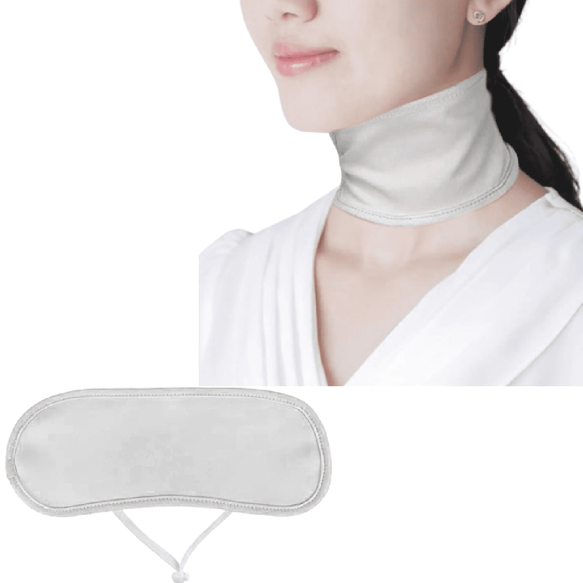 Trianu Castor Oil Neck Pack Compress Organic Castor Oil For Neck Thyroid Pack Kit Reusable