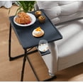 2 Pack Portable Foldable Snack & Eating TV Tray Table Set, 6 Height & 3 ...