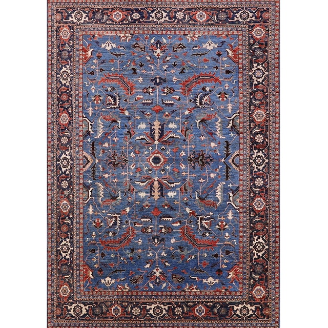 Ahgly Company Indoor Rectangle Mid-Century Modern Maroon Purple ...