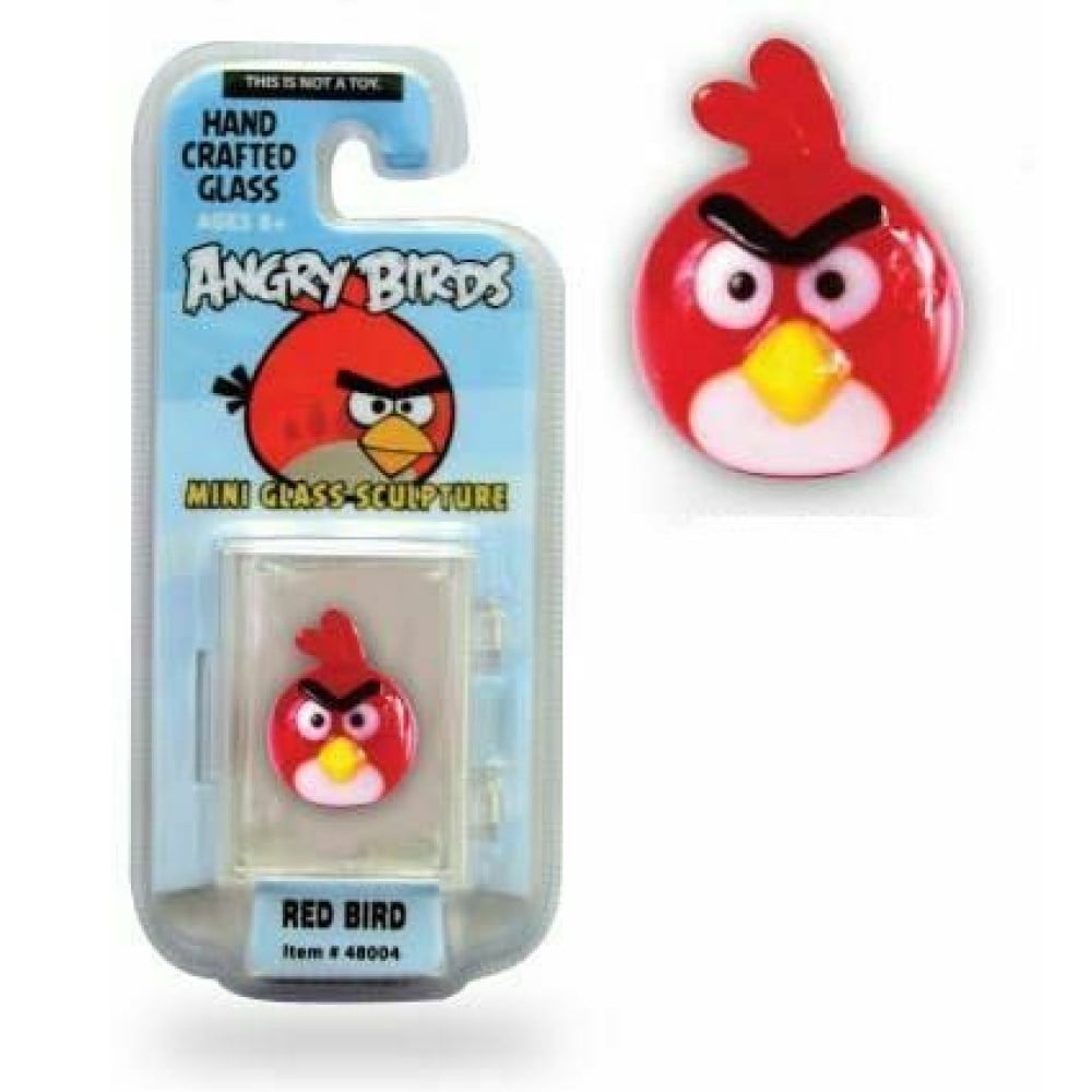Angry Birds Mini Glass Sculpture - Hand Crafted - Limited Edition (Red ...