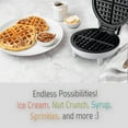 Courant Electric Belgian Waffle Maker, 7-inch Round Waffles, Nonstick ...