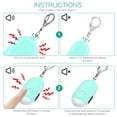 Oria 2pcs Personal Alarm Siren 130db Safesound Personal Alarms For