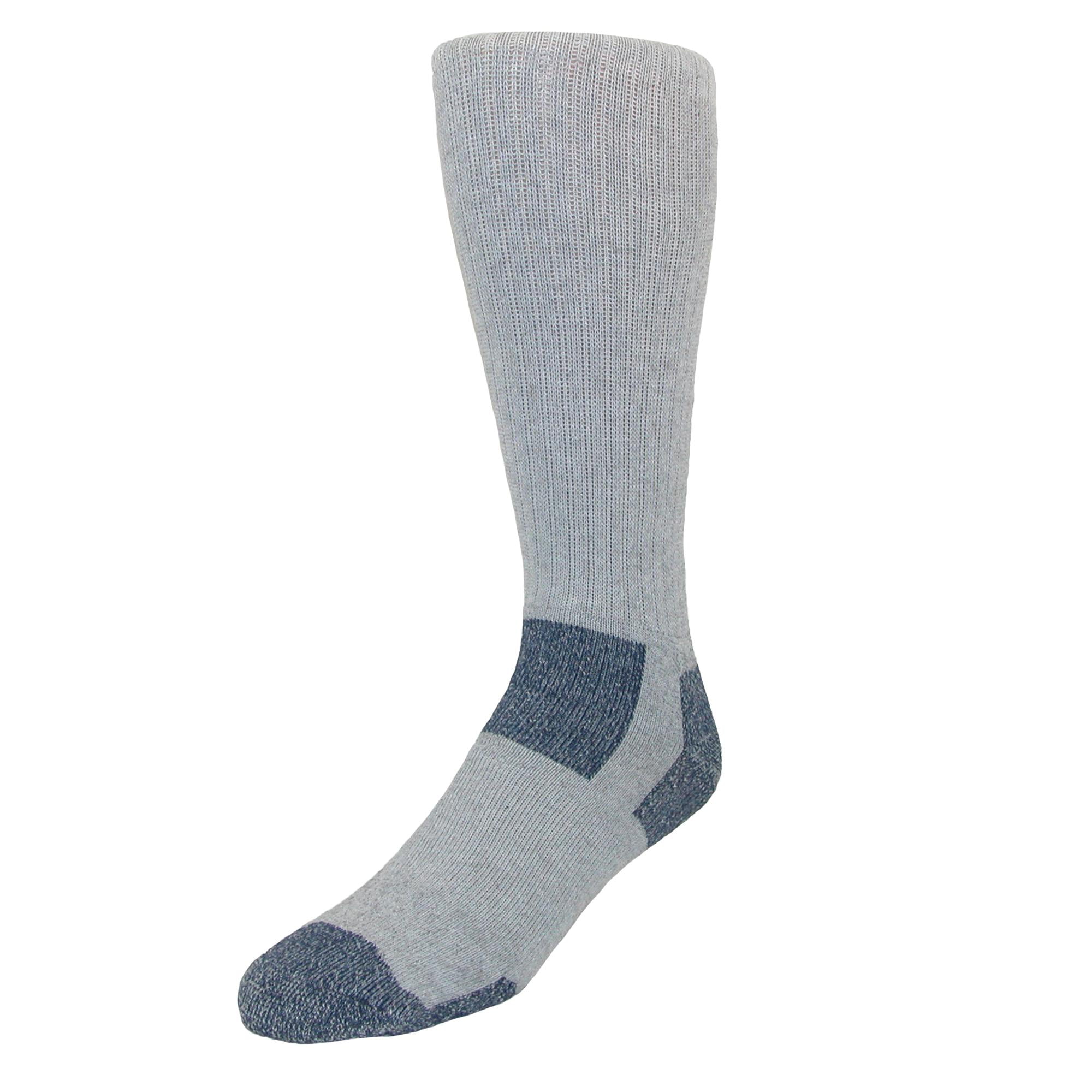 Carolina Ultimate Work Crew Socks 2 Pair, Grey, Men's 12-15 Shoe ...