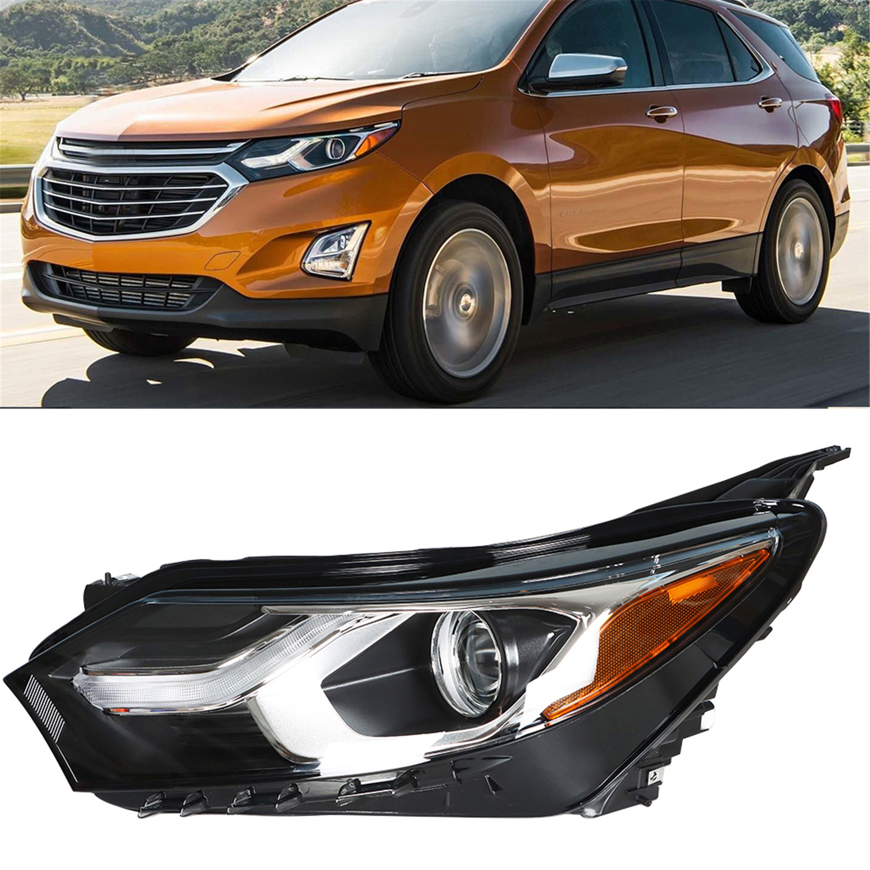 SEBLAFF GM2502469 Left Side LED DRL Headlight Assembly Replacement for ...