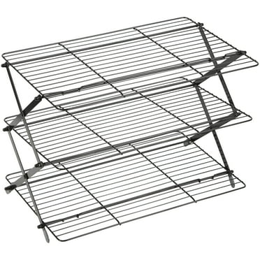 Nifty Solutions Collapsible 3-Tier Baking Cooling Rack – Non-Stick ...
