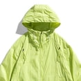 Ahabrexf Men's Outdoor Hooded Long-Sleeve Zipper Coat Solid Color ...