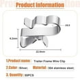 sentaili 50 Pcs Trailer Frame Wire Cable Clips Stainless Steel Solar ...