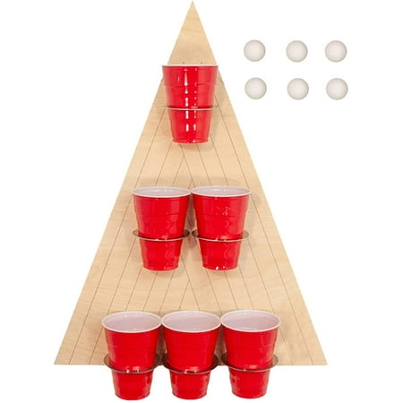 Beer Pong Vertical Beer Pong Saves Space Wood Wall Mounted Home Decor ...