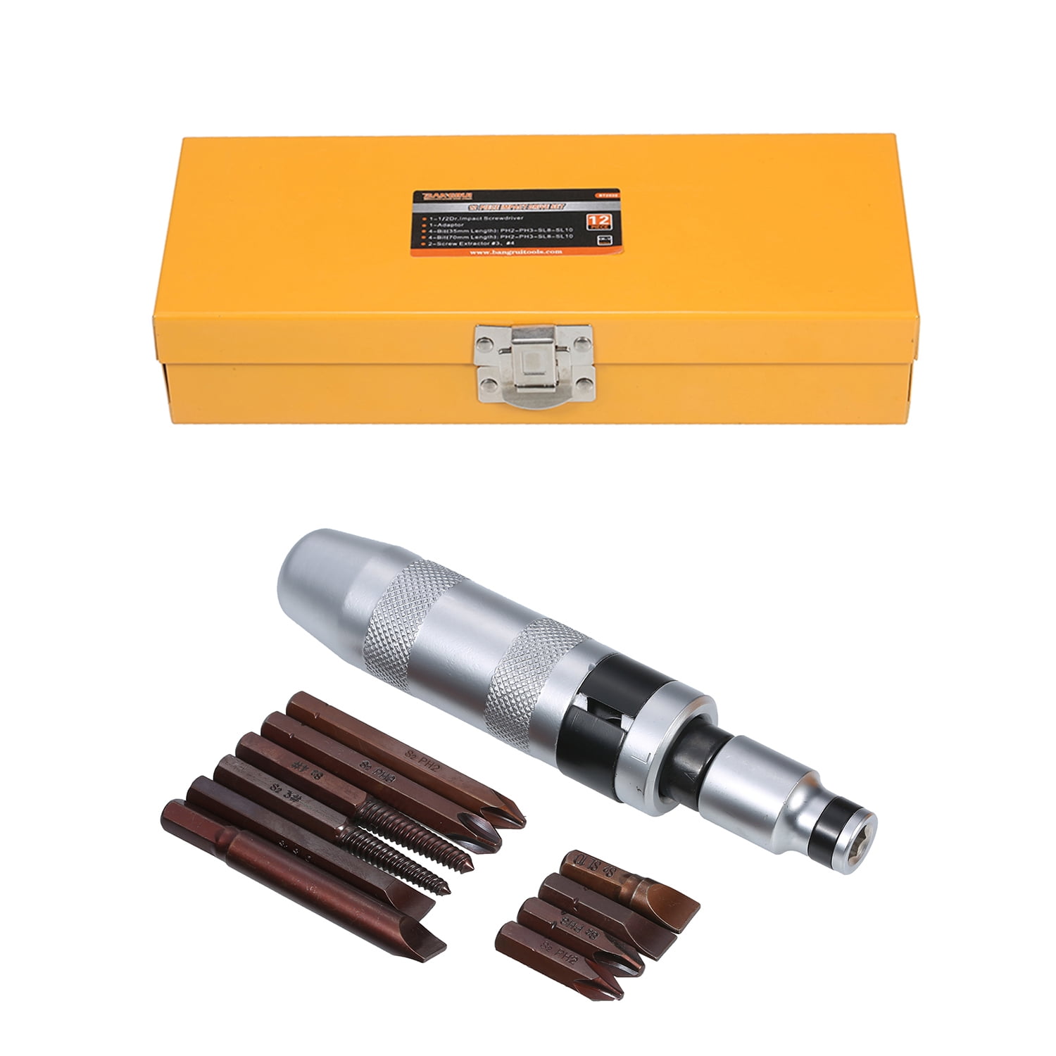 Click here for Unbranded 12-Piece Impact Screwdriver Kit With Rev... prices