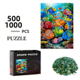 Fish, Coral 500pcs/1000pcs Jigsaw Puzzle Game-Gift-Family Interactive Game-Puzzle DIY-Home ...